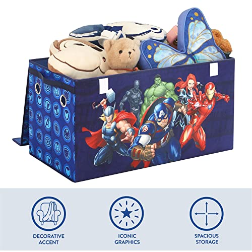 Idea Nuova Avengers Collapsible Childrenās Toy Storage Trunk, Durable with Lid