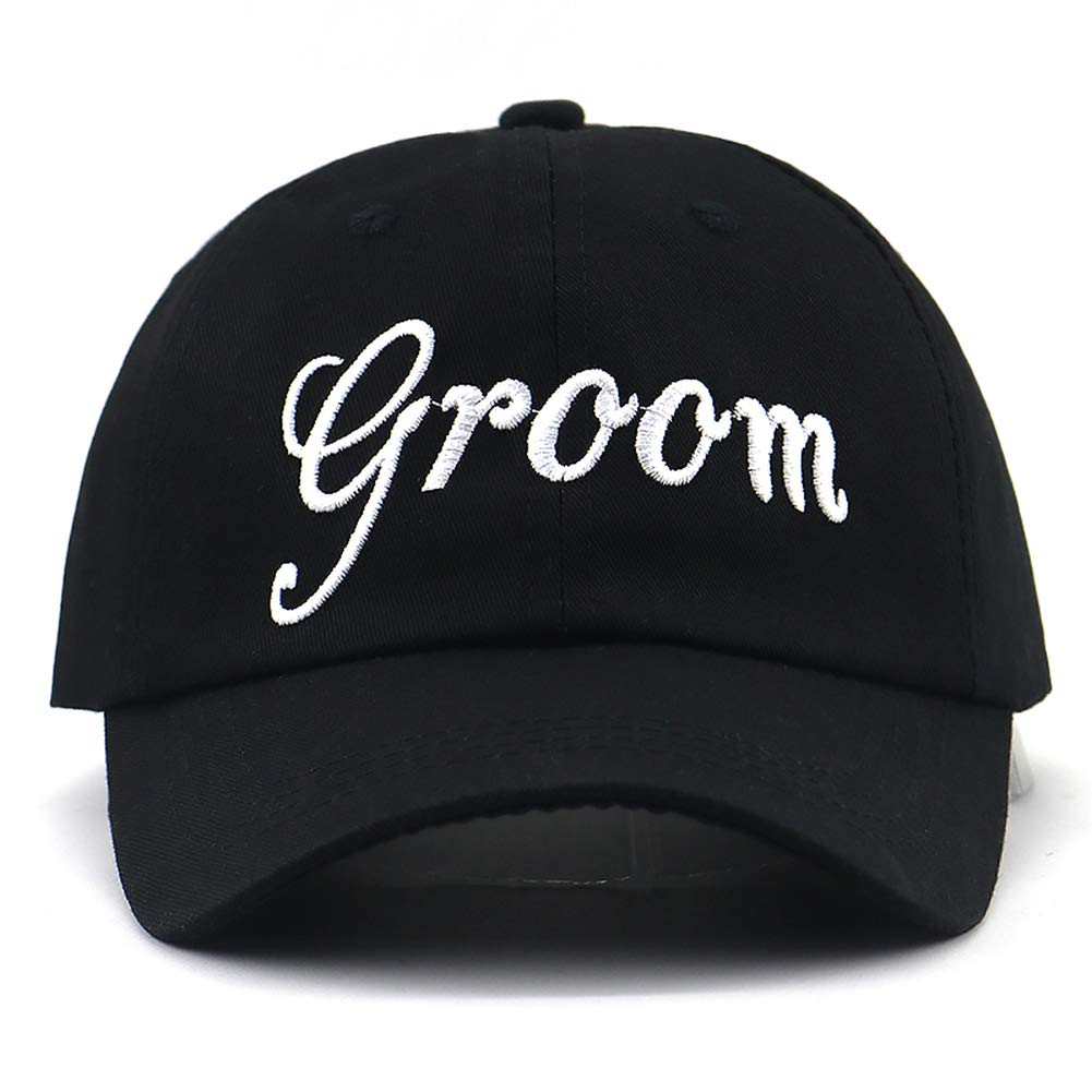 Bride and Groom Hats Baseball Caps Wedding Newlywed Honeymoon Party Gift Embroidery Adjustable Bride + Groom