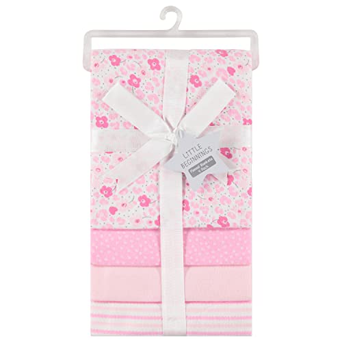 Buttons and Stitches Cudlie 4 Pack Receiving Blankets, Soft Receiving Blankets for Baby Boy and Baby Girl