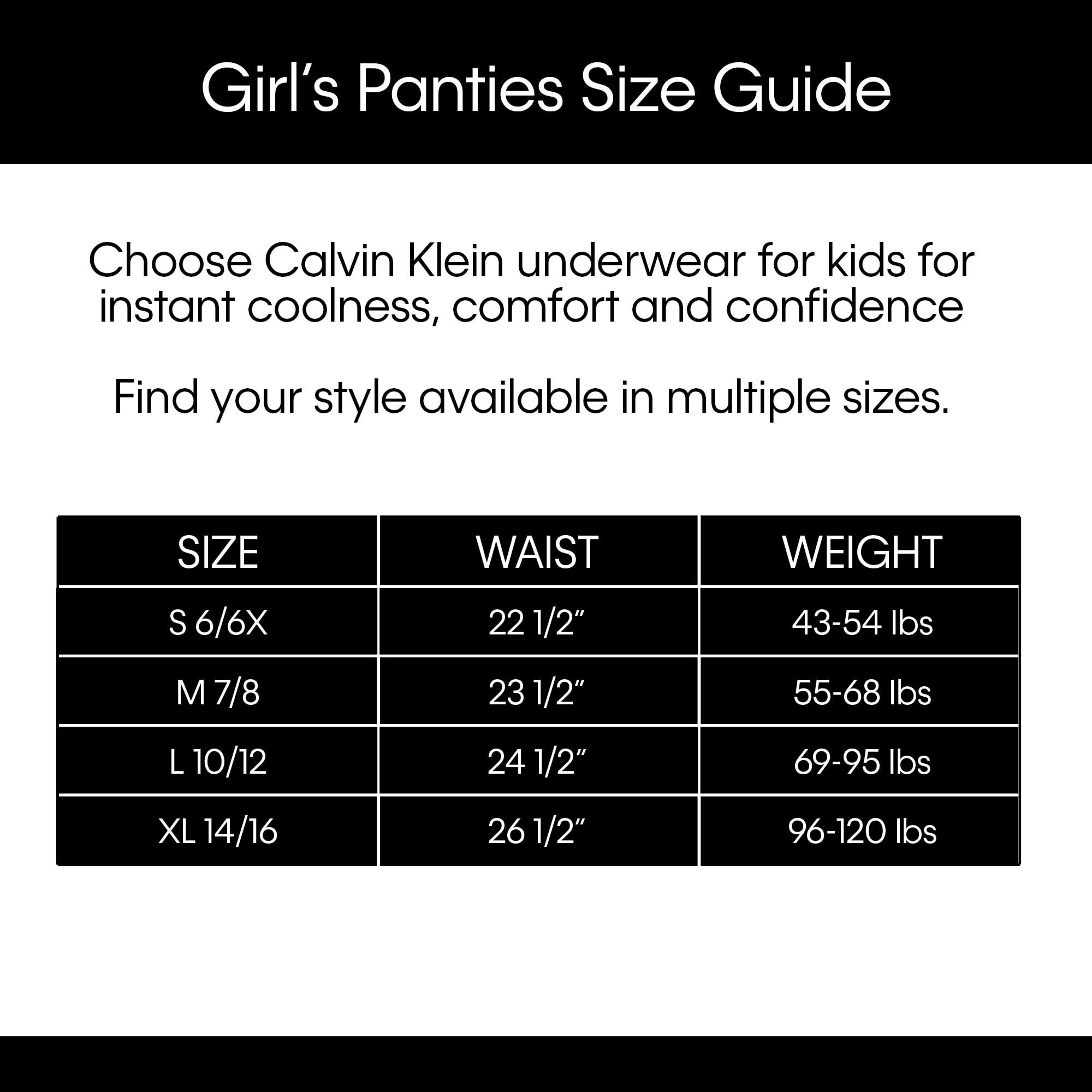 Calvin Klein Girls' Little Modern Cotton Hipster Panties, 7 Pack, Nude, Pink, Light Pink, White, Grey, Black, White, X-Large