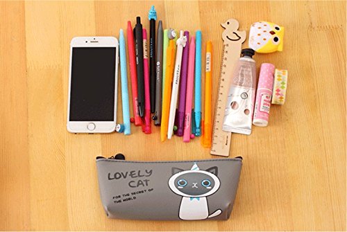Set of 4 - ZICOME Adoarable Cat Style Memories Pastorable Pencil Case Coin Makeup Bag Purse Case