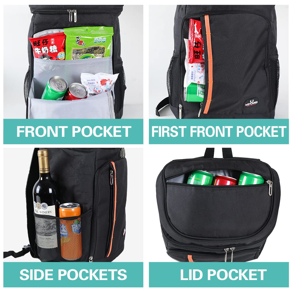 Cooler Backpack, 40 Cans Insulated Bakpack Cooler Lightweight Leak-Proof for Men Women to Work Lunch Picnics Camping Hiking