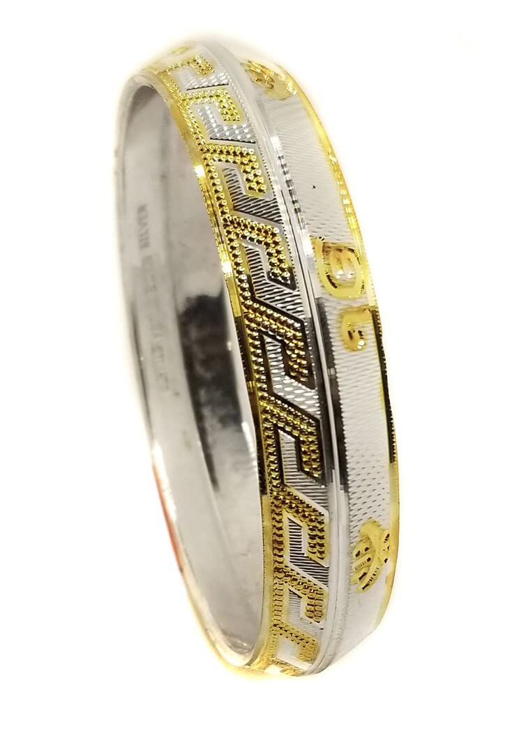 Bhima Jewelers and Gifts Handmade 999 solid sterling Silver Sikh Khalsa Kara or Kada or Bracelet/Bangle with brilliant finish, Punjabi Kada: Made in USA