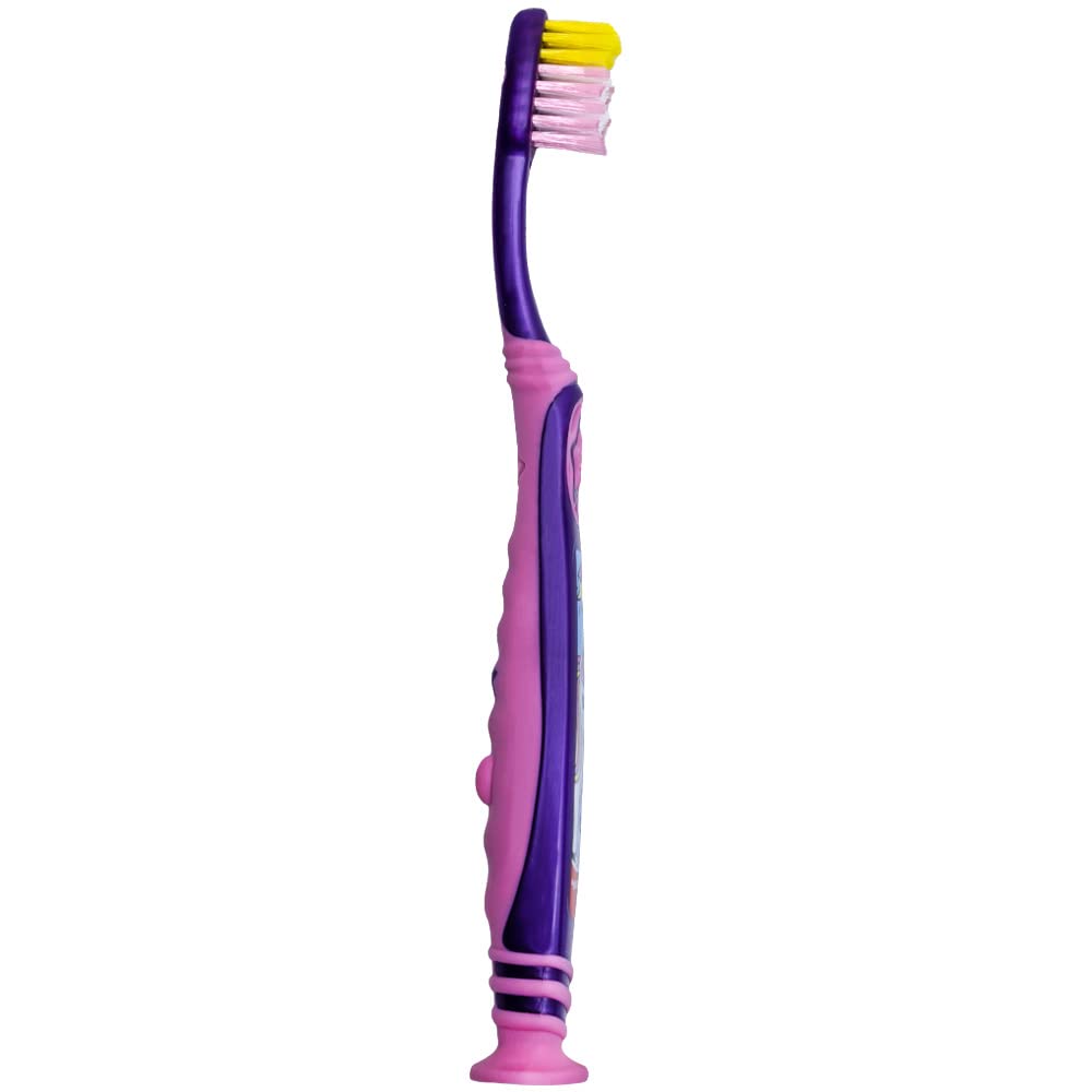 Colgate Kids Trolls Toothbrush with Suction Cup, Children Ages 5+ Extra Soft (Colors Vary) - Pack of 6