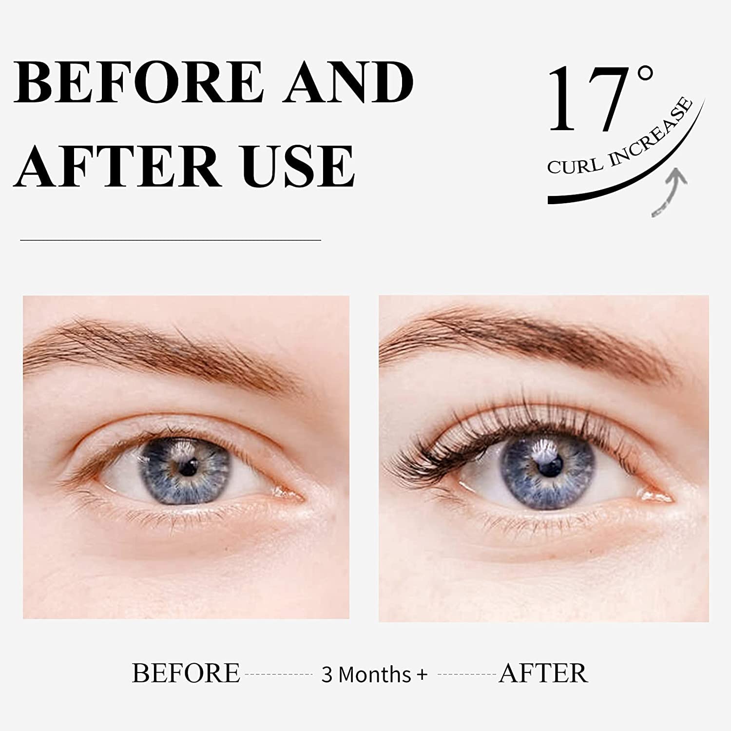 BREYLEE Eyelash Growth Serum - Fuller, Thicker Lashes & Eyebrows in 30 Days | Lash Growth Booster, Eyelash Conditioner | Longer Lashes with Lash Serum | 3ML/0.1 Fl. Oz | Gold
