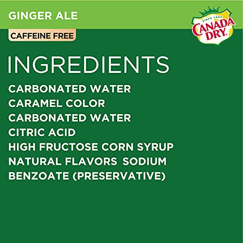 Canada Dry Ginger Ale Soda, 12 fl oz cans (Pack of 12)