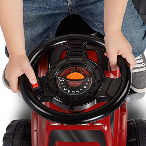 Radio Flyer Monster Truck with Lights & Sounds, 6 Volt Battery Powered Electric Car, Toddler Ride On Toy for Ages 1.5+, Large