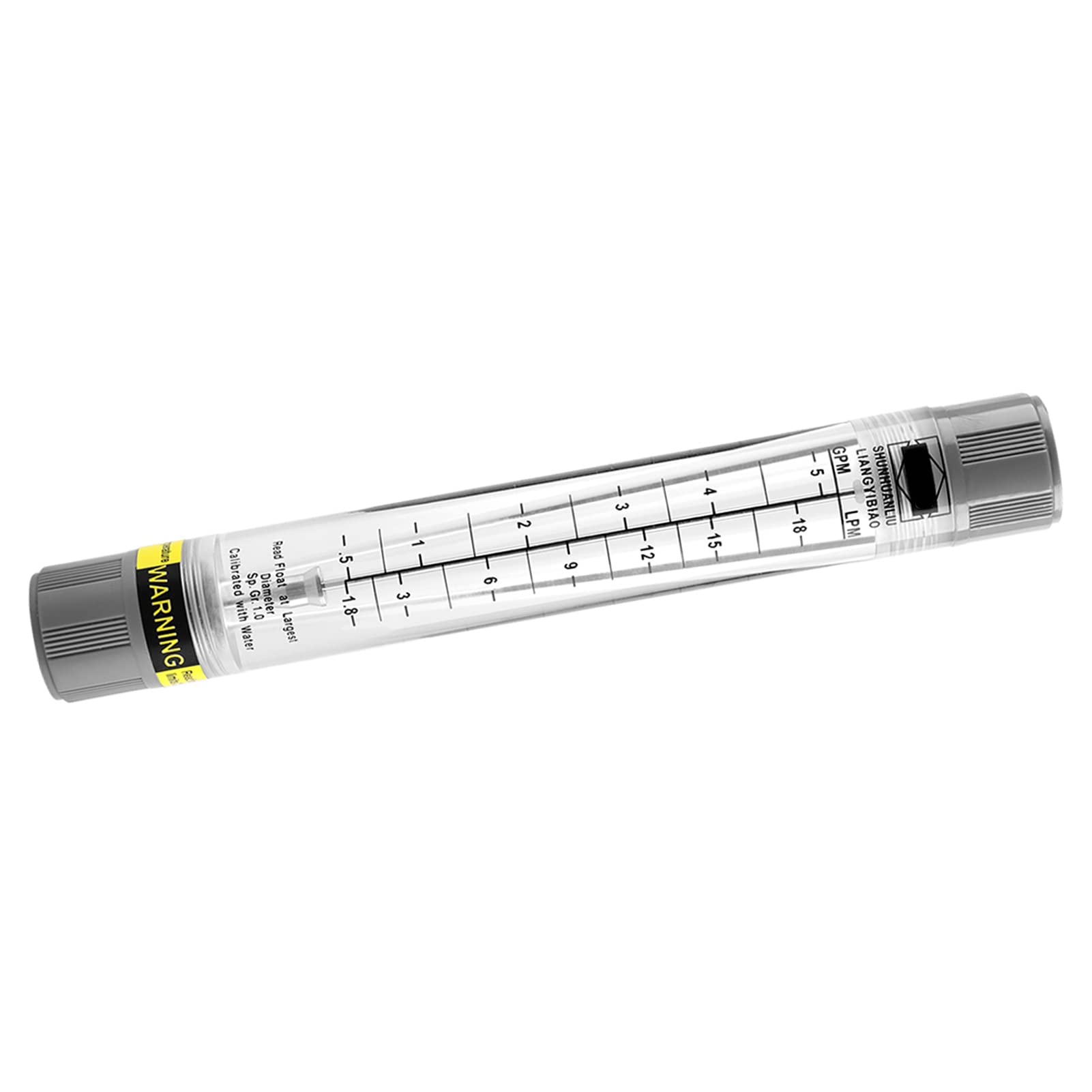 Fafeicy Tube Type Flow Meter, for Gas Liquid Pipeline Flow-Meter 0.5-5 GPM / 1.8-18 LPM Used in Water Industrial Field