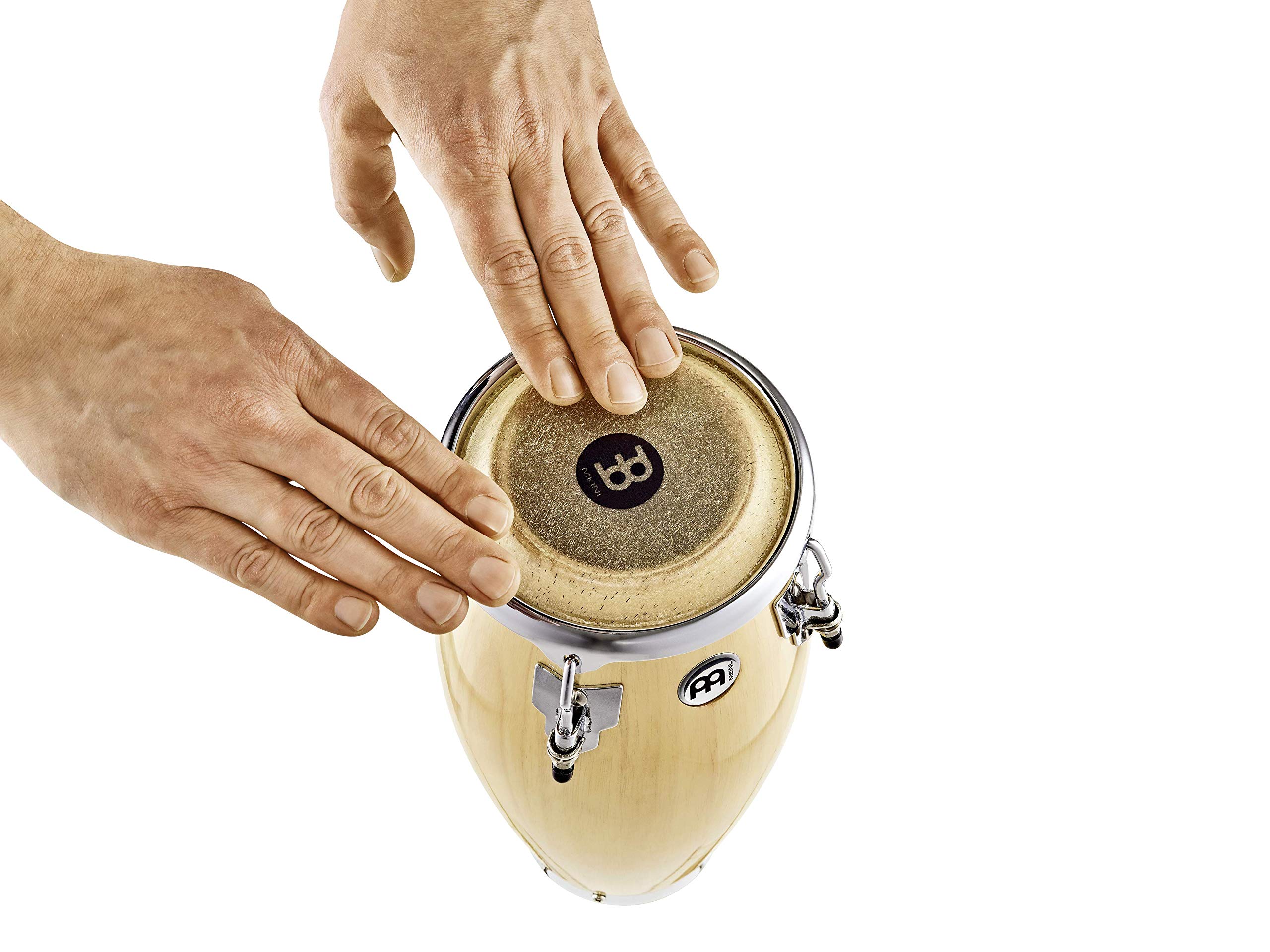 Meinl Percussion 4 1/2" Mini Conga with Hardwood Shell and Tunable Buffalo Skin Head-NOT Made in China-Natural, 2-Year Warranty, (MC100NT)