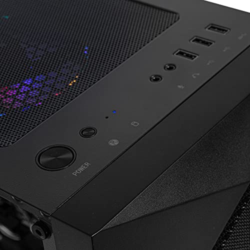 MXZ Desktop Gaming Computer Home&Office PC R5 5600G,16GB DDR4 3200, 500G NVME SSD,6 RGB Fans, WiFi & Win 11 Pro 64-bit Ready(Ryzen 5 5600G)