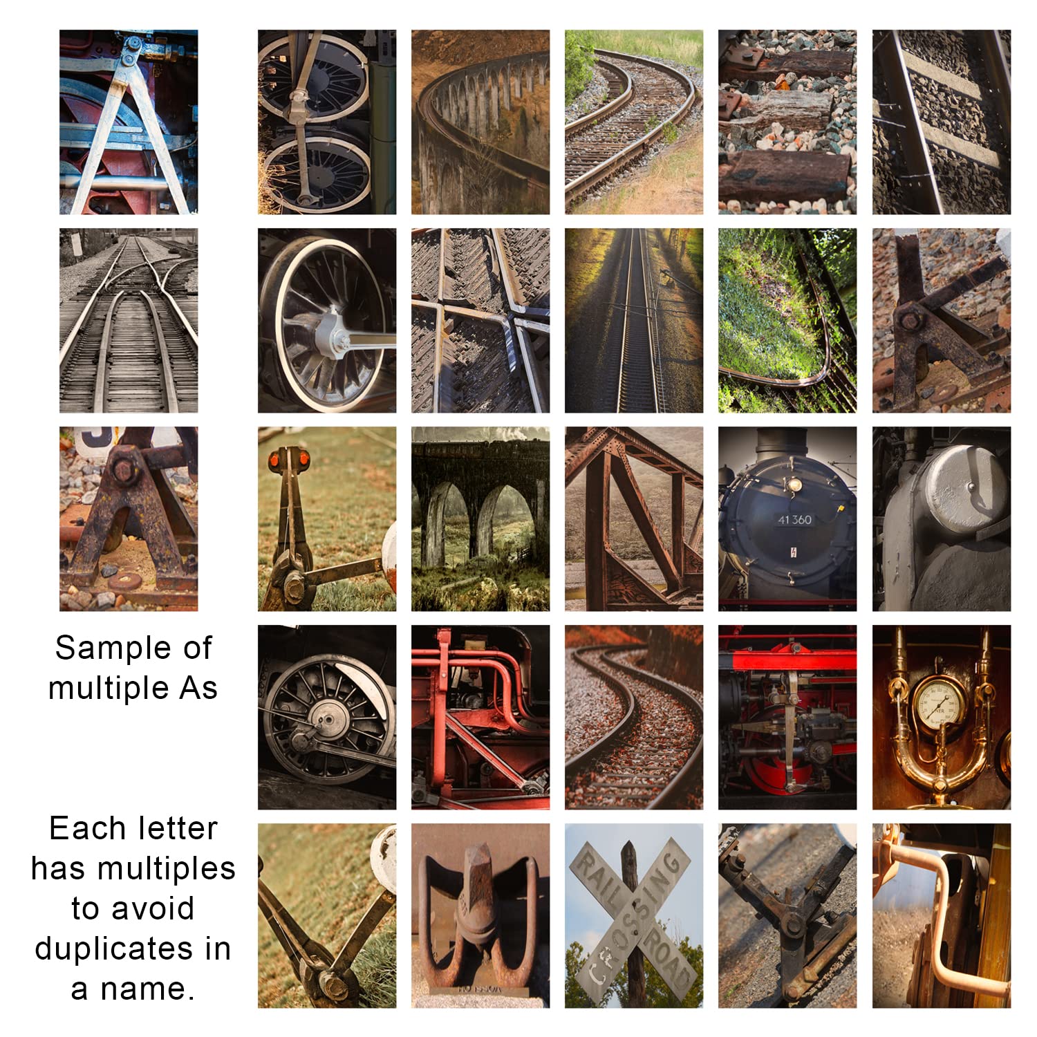 Personal-Prints TRAIN Personalized Railroad Name Art Décor or Gift for the Engineer or Train Enthusiast | Customized Railroad or Train Gift (6"x18" Stretched Canvas)