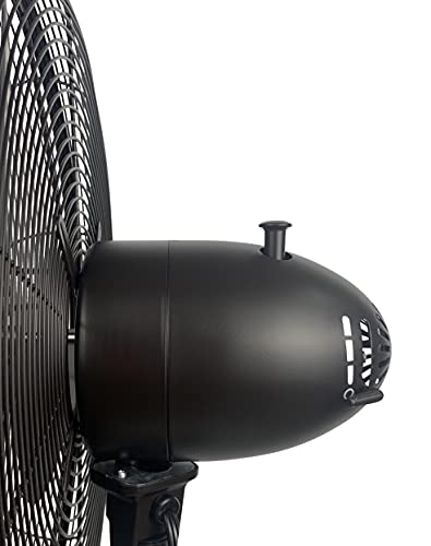 Hunter 90444z Adjustable 3 Speed Retro Pedestal Stand Floor Fan, 80 Degree Oscillation, 16", Oil-Rubbed Bronze