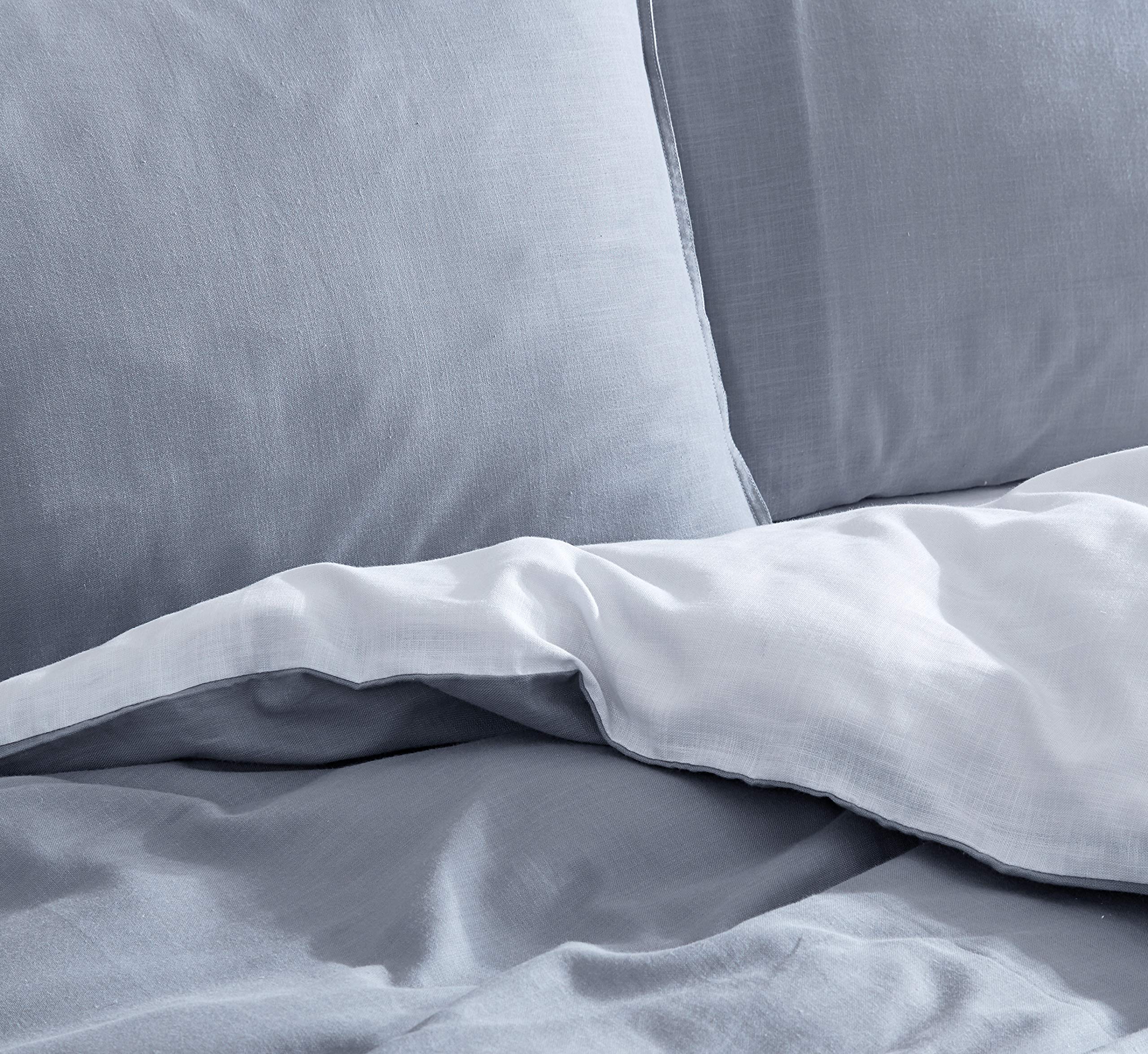 Kenneth Cole New York - King Duvet Cover Set, Reversible Cotton Bedding with Matching Shams, All Season Home Decor (Nila Grey, King)