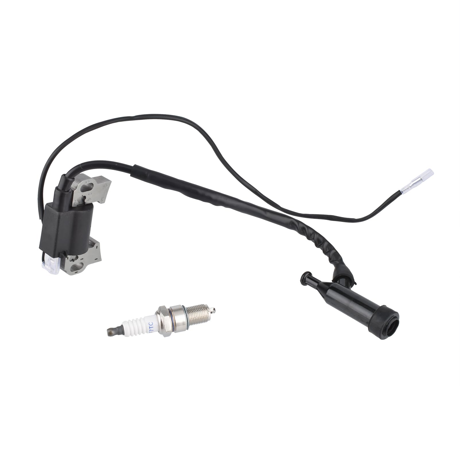 Cancanle Spark Plug and Ignition Coil Module for Honda GX240 GX270 GX340 GX390 8HP 11HP 13HP Engine