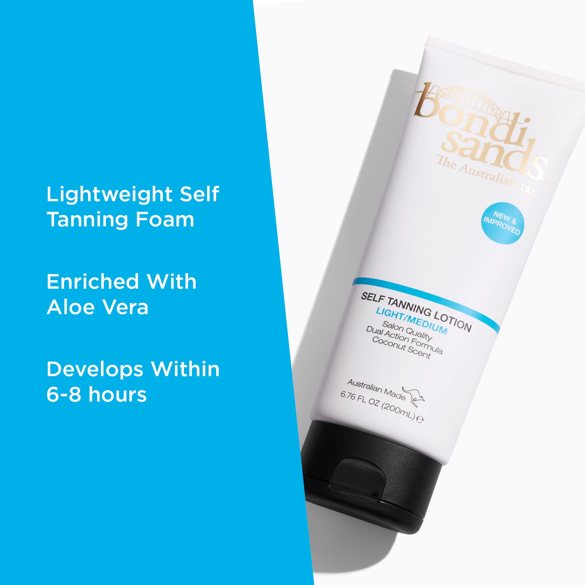 Bondi Sands Self Tanning Lotion | Moisturizing, Quick Drying Lotion Provides a Natural Looking, Long Lasting, Bronzed Glow | 6.76 oz/200 mL