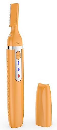 Eyebrow Trimmer and Facial Hair Remover, Rechargeable Hair Removal Women's Electric Shaver Razor for Peach Fuzz Chin Cheek Upper Lip