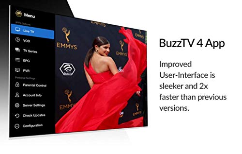 BuzzTV XRS4000 & ARQ100 Bundle - Android 9.0 IPTV Set-Top Box - Faster Than Ever Before - 4K Ultra HD - 4GB RAM 32GB Storage - Latest Graphics Process