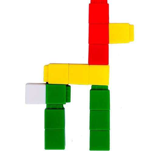 RAINBOW TOYFROG Math Manipulatives Counting Cubes, Educational Number Blocks, Kindergarten Learning Activities Math Cubes, Set of 100 Number Blocks Toys for Kids Ages 3 Aboveā¦