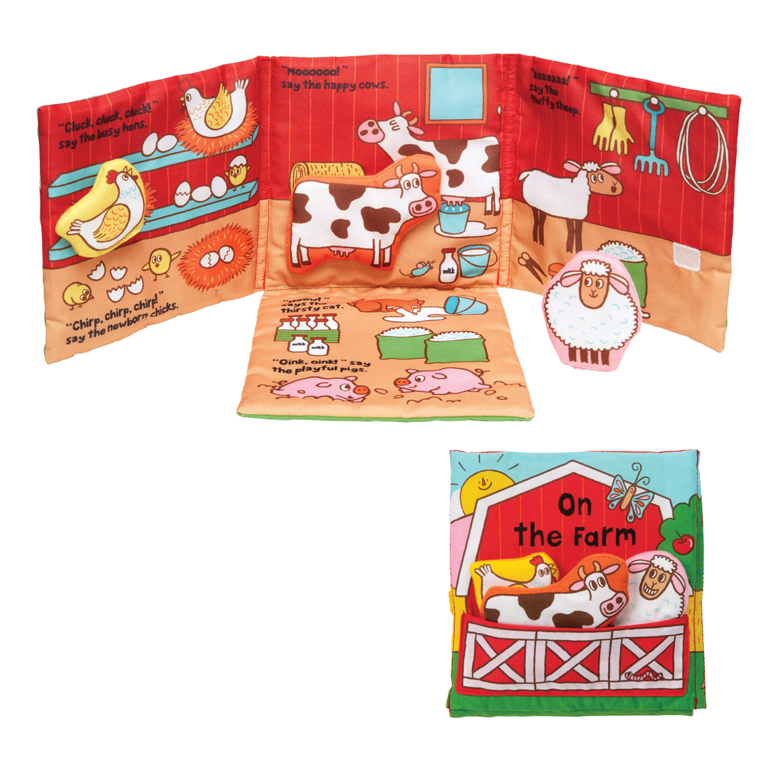 Melissa & Doug K’s Kids On The Farm 8-Page Soft Activity Book for Babies and Toddlers