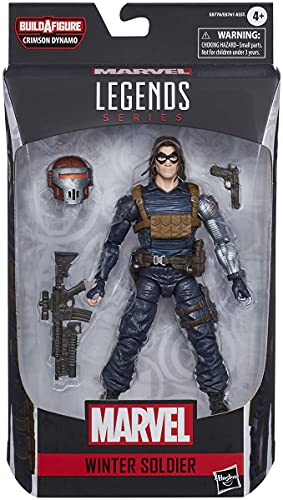 Marvel Hasbro Black Widow Legends Series 6-inch Collectible Winter Soldier Action Figure Toy, Premium Design, 2 Accessories, Ages 4 and Up
