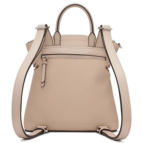 Calvin Klein Women's Cypress 2 in 1 Top Zip Backpack, Mushroom, One Size