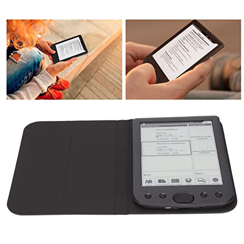 GOWENIC Ereader, 6In 800X600 Reading Tablet Hd Ink Screen E Reader 8Gb 512Mb Abs Ebook Reader with Protective Case Film for Reading, Support 32Gb Tf Card Expansion