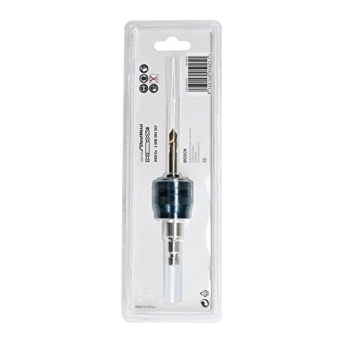 Bosch Professional 2608594256 Power Change Plus Adapter (Socket 3/8" Hexagonal Shank, Including HSS-Co Drill Bit 7.15 x 65 mm, Hole Saw Accessories), colour, Size