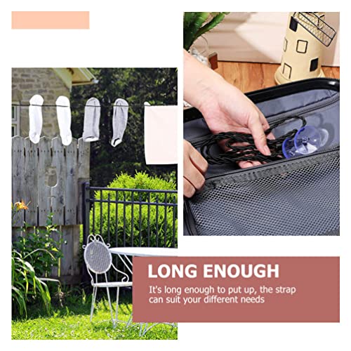 LIFKOME Portable Clothes Line 2pcs Retractable Clothesline with Suction Cup Hooks Windproof Travel Clothesline Laundry Clothes Line Outdoors Clothesline Retractable Clothes Line