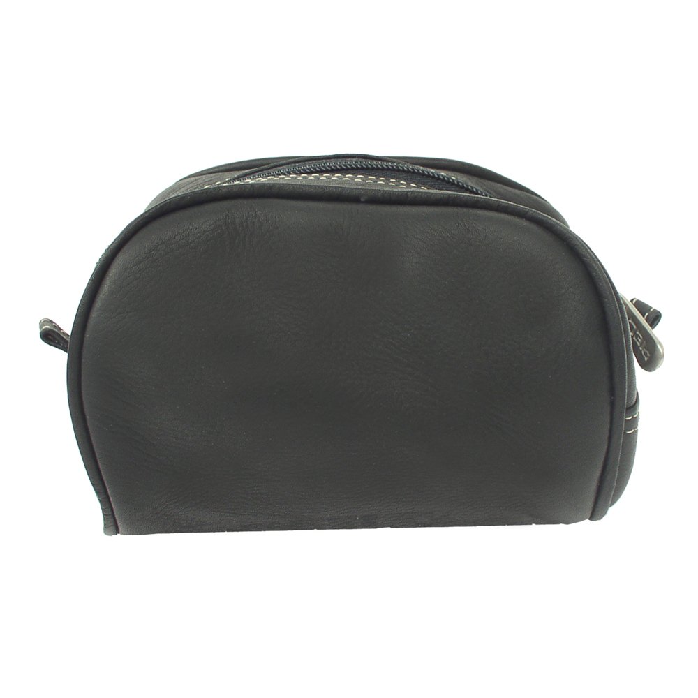 Piel Leather Cosmetic Bag, Saddle, One Size