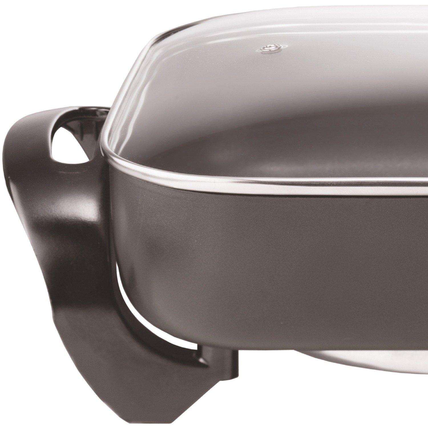 Brentwood SK-75 16-Inch Non-Stick Electric Skillet with Glass Lid, Black