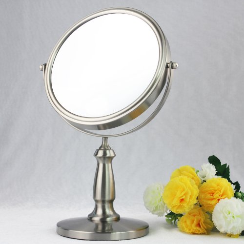 DITUDO Mirrors Led Makeup Mirror Lighted Vanity Mirror with Magnifying, Double Sided Mirror with Stand,Degree Rotation
