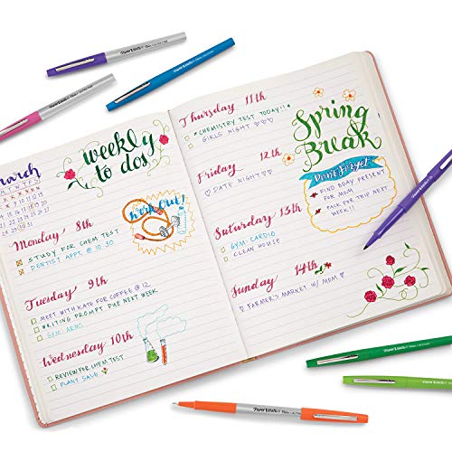 Paper Mate Flair Felt Tip Pens | Medium Point (0.7mm) | Assorted Tropical Vacation Colours | 16 Count Pouch