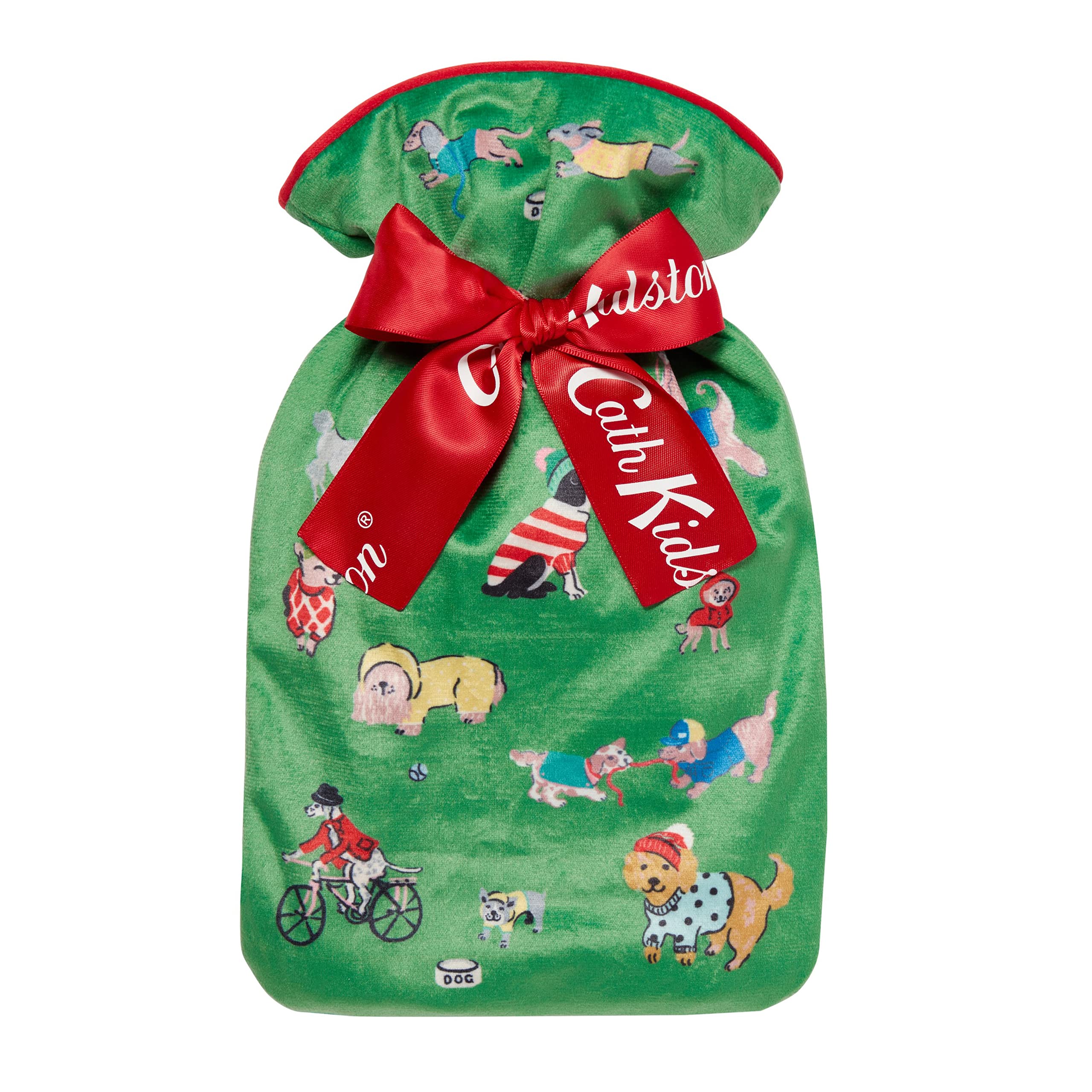 Cath Kidston Beauty Park Dogs Luxury Hot Water Bottle with Velvety-Soft Cover, 750 ml