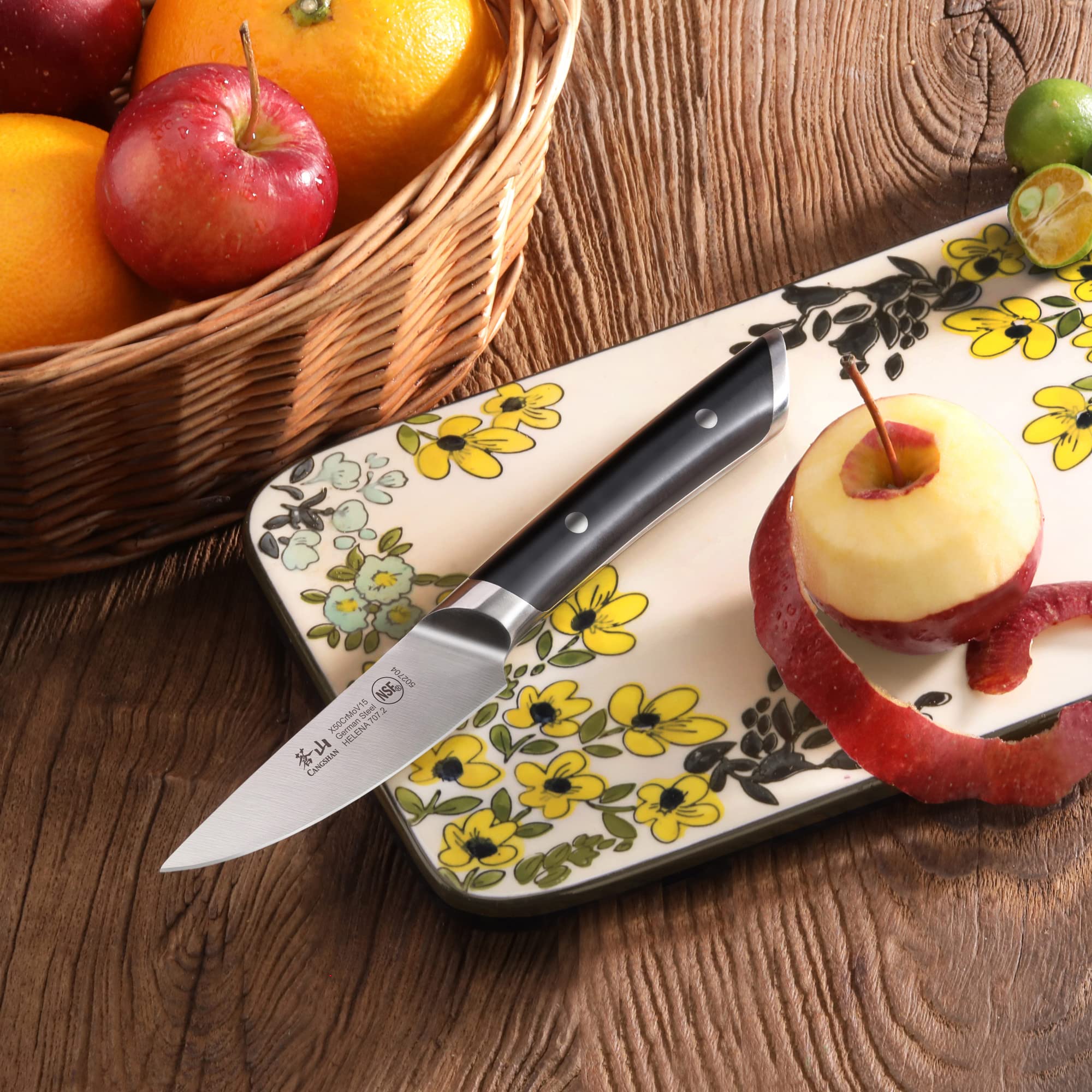 Cangshan HELENA Series German Steel Forged 3.5" Paring Knife (Black)