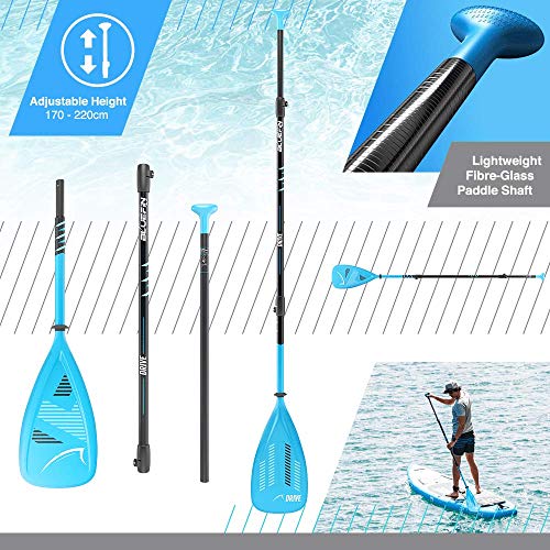 Bluefin SUP Stand Up Inflatable Paddle Board | 14' Sprint Model | Touring/Race Model | Complete with All Accessories