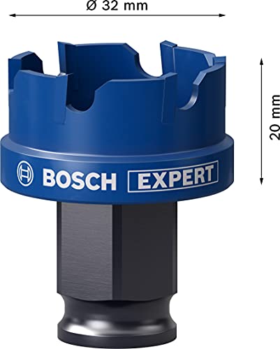 Bosch Professional 1x Expert Sheet Metal Hole Saw (Ø 32 mm, Accessories Rotary Impact Drill)