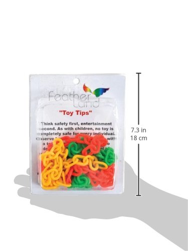 Paradise 1-Inch Plastic Chain Bird Toy,8/pack