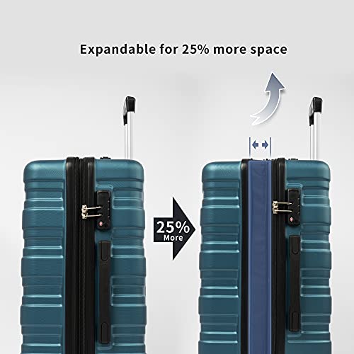 Merax Luggage Sets 2 piece Carry on Luggage Suitcase Sets of 2, Hard Case Luggage Sets Clearance Expandable