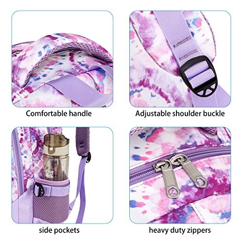 Gatycallaty Kids Backpack for School Boys Girls Kindergarten Elementary Toddler Book Bag Schoolbag (purple)