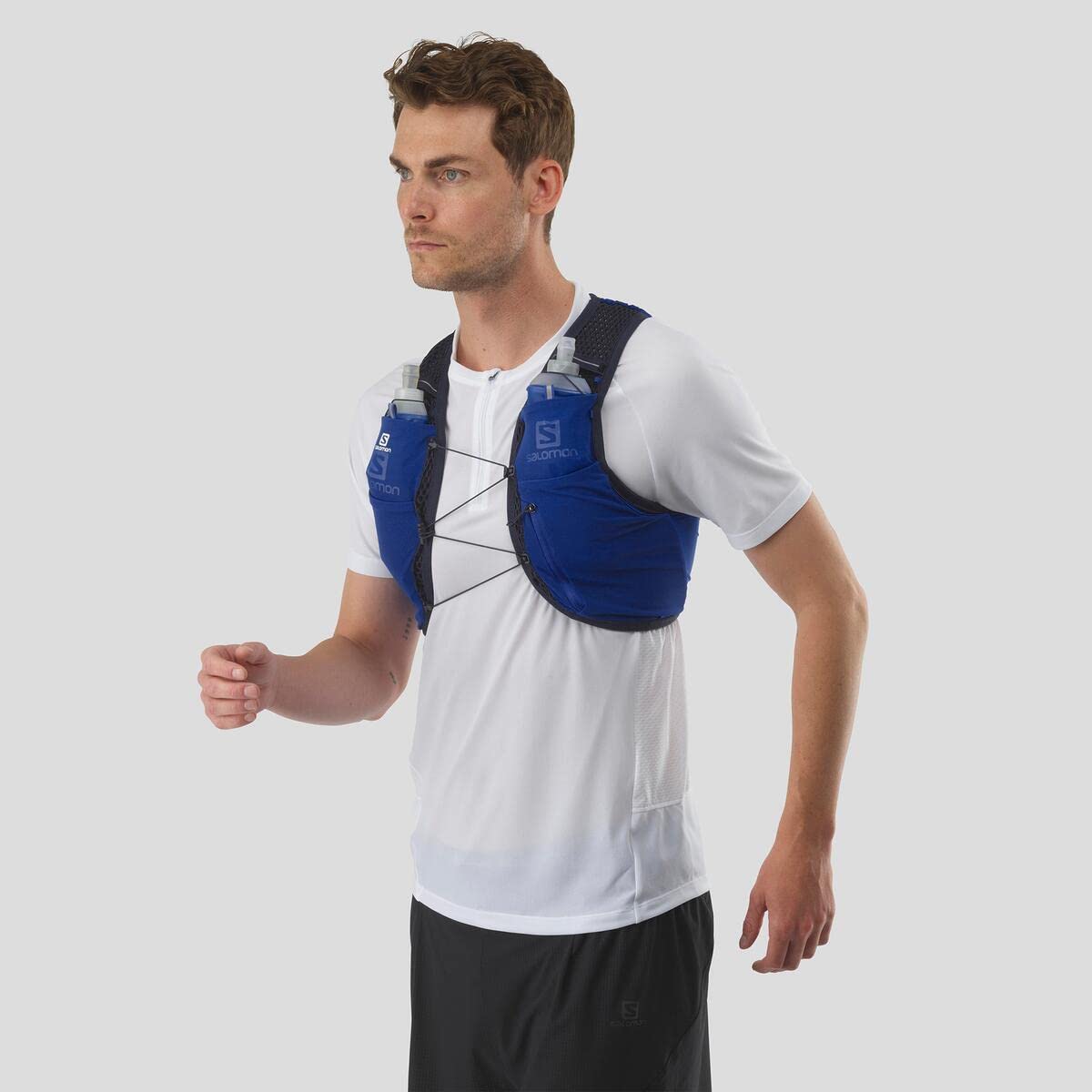 Salomon Unisex Active Skin 4 Set Nautical Blue/Mood Indigo, L