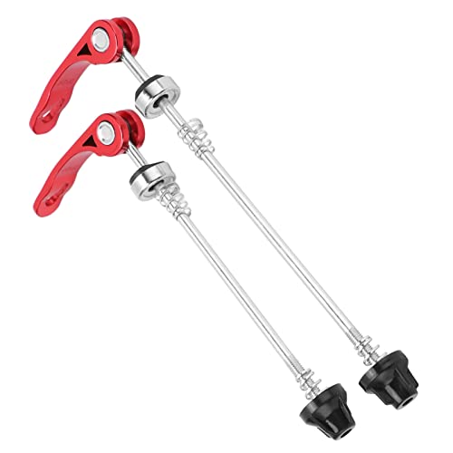 Bicycle Hub Quick Release Lever, Easy to Install Quick Release Skewer 145mm 185mm for Road Bikes for Mountain Bikes(red)