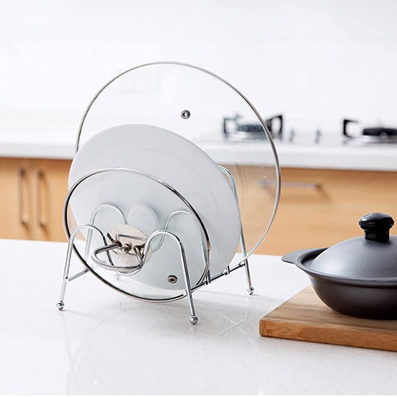 BONOOL Pan Pot Lid Plates Kitchen Sink Countertop Holder Dish Rack Bowl Storage Shelf Drying Stand Draining for Home