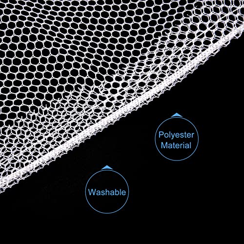 MECCANIXITY Electric Fan Dust Cover 16 Inch Washable Dustproof Guard Mesh Net for Protection, White Pack of 3