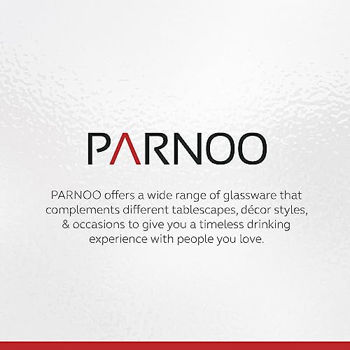 White and Red Wine Glasses - Premium Classic 10 oz Wine Glasses Set for Hosting Various Parties & Occasions - Dishwasher-Friendly Clear Stemmed Wine Glasses - PARNOO White & Red Wine Glasses Set of 6