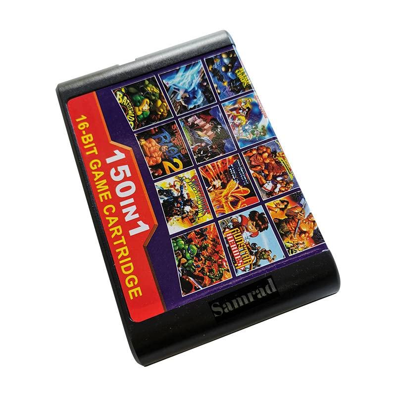 Samrad Super Card 150 in 1 Multi Cartridge for Sega Genesis Mega Drive 16 Bit Game Console