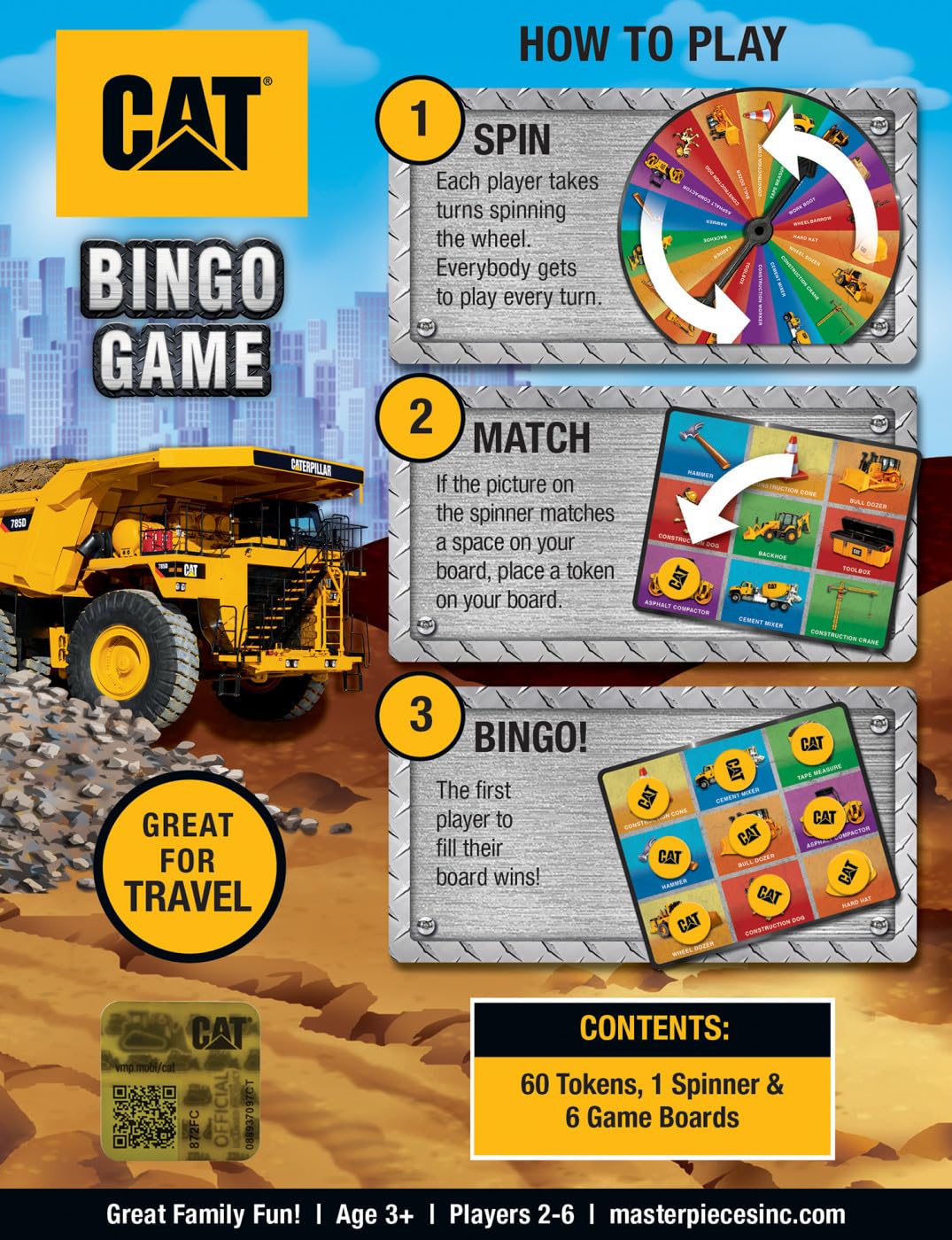 MasterPieces Kids Games - Caterpillar Bingo Game