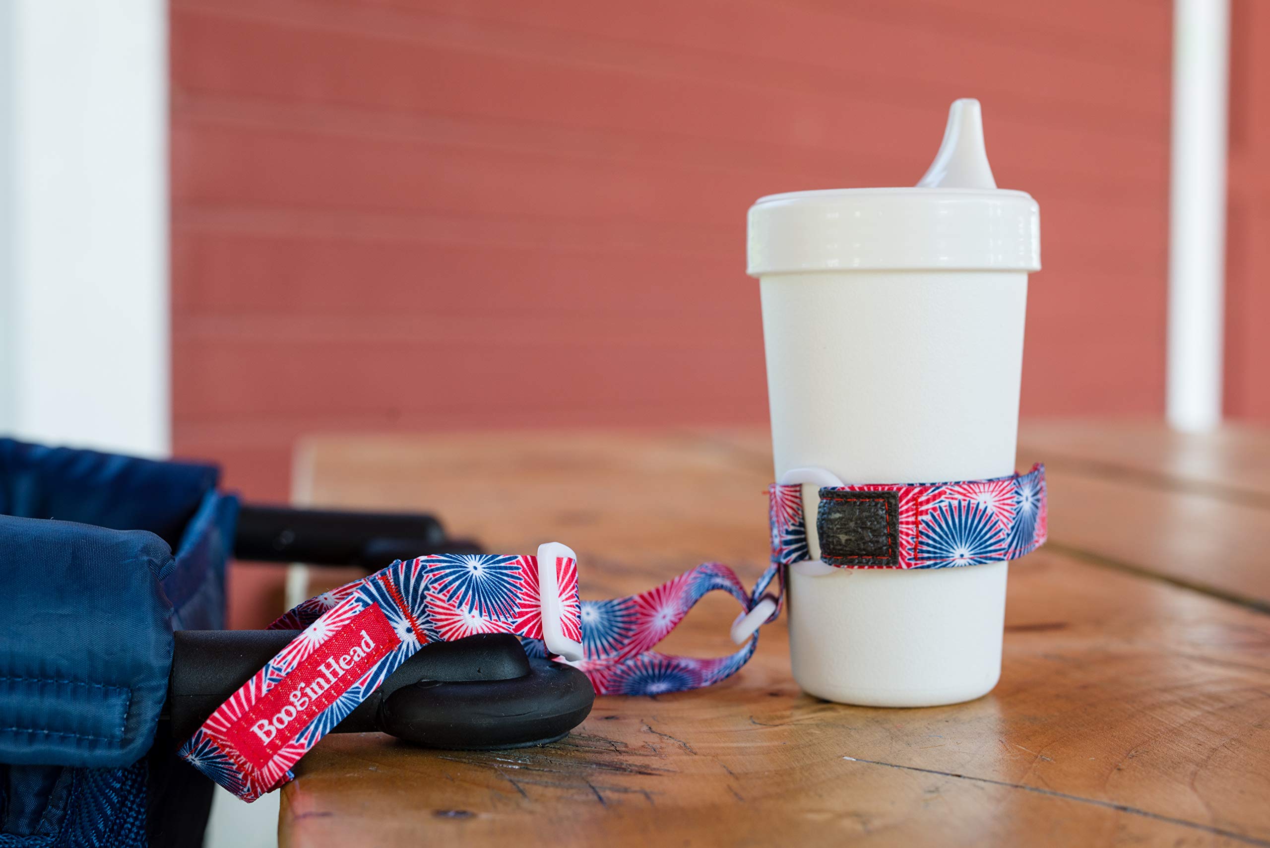 BooginHead SippiGrip Sippy Cup Strap & Baby Bottle Holder, Black & Chevron , 3 Count (Pack of 1)