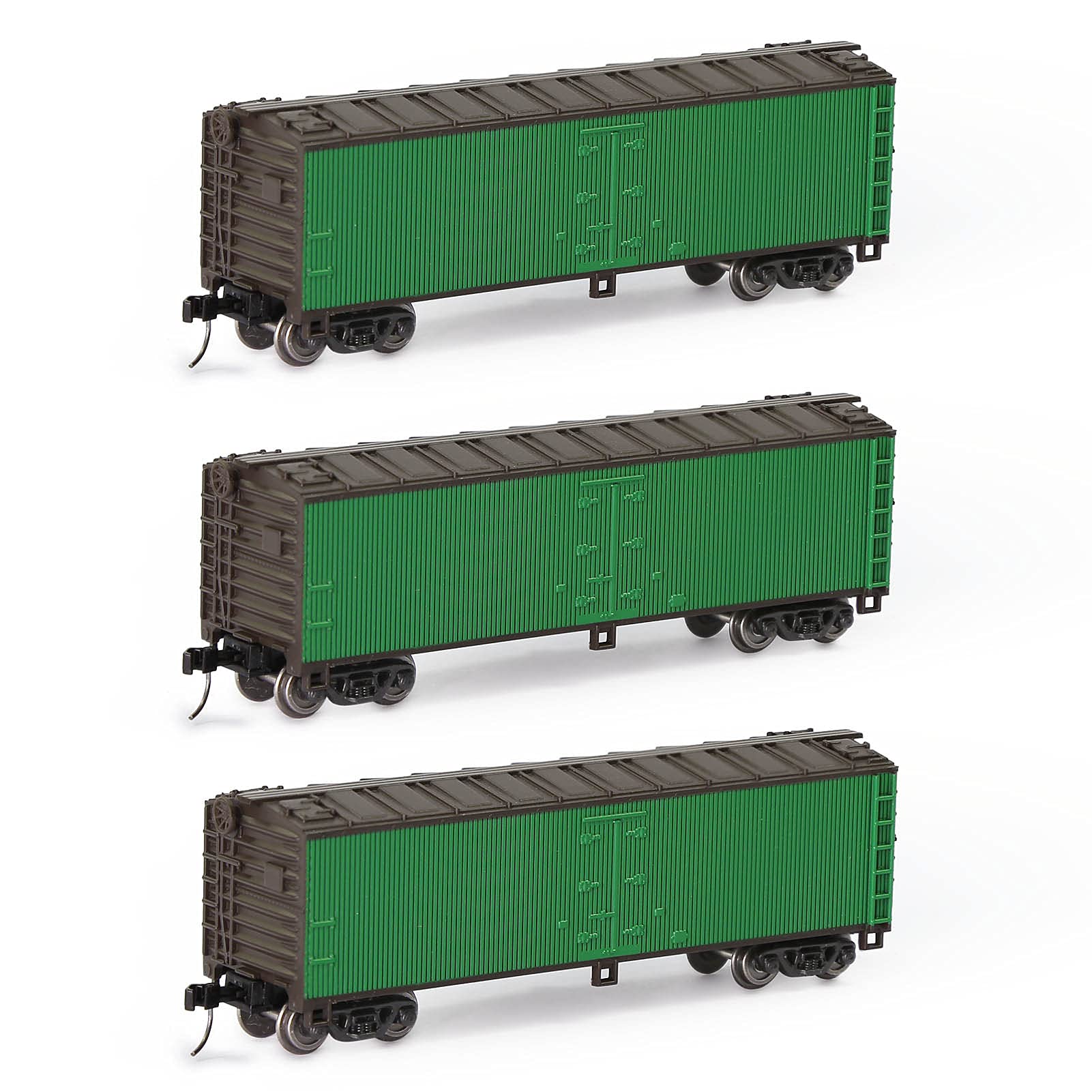 C15016 N Scale Reefer Car Wagon Wooden Side 1:160 Model Train Railway Flat Car (Green)