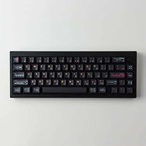 Hyekit PBT Keycaps 149 Keys Awaken Cyberpunk Keycaps Cherry Profile Dye-Sublimation Custom Keycaps for Cherry Gateron MX Switches Mechanical Keyboard US/UK Layouts (Japanese