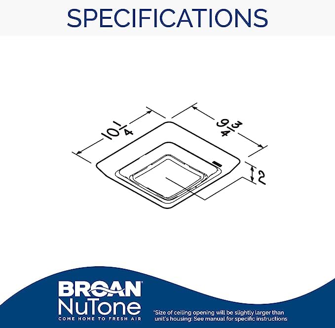 Broan-NuTone FG600 Grille Upgrade, White